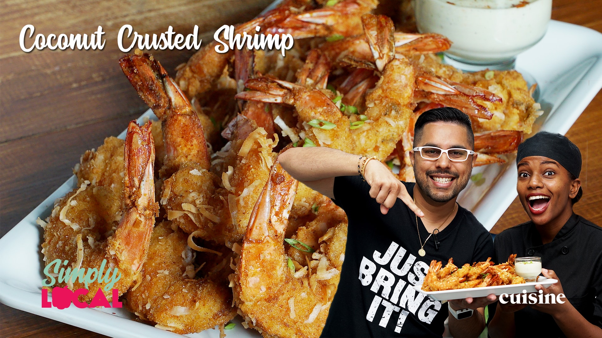 Coconut Crusted Shrimp with Spicy Chive Aioli